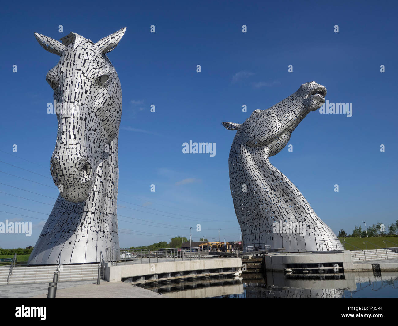The Kelpies equine sculptures, Helix Park, Falkirk, Stirlingshire ...