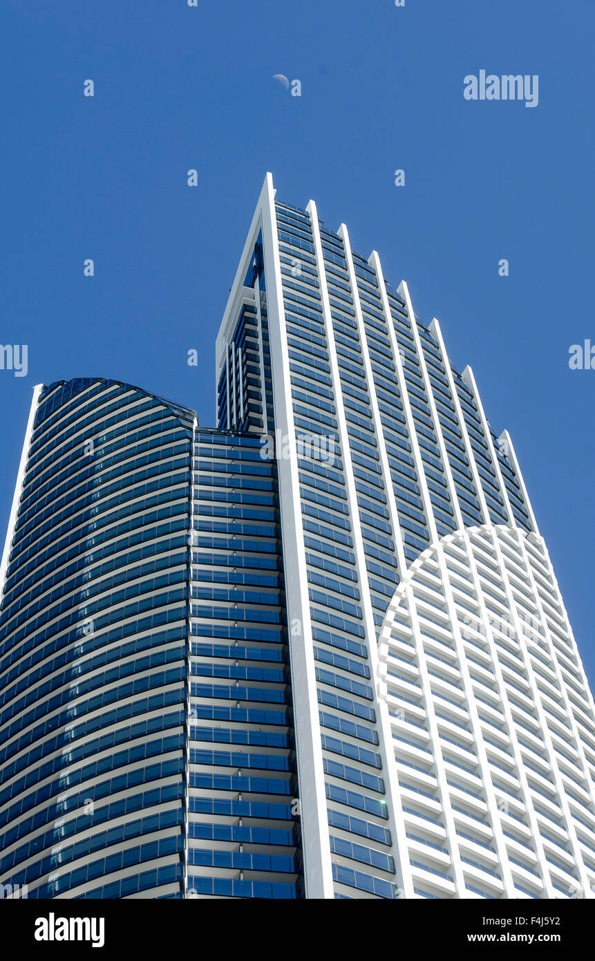 High rise tower apartment blocks, Surfers Paradise, Queensland ...