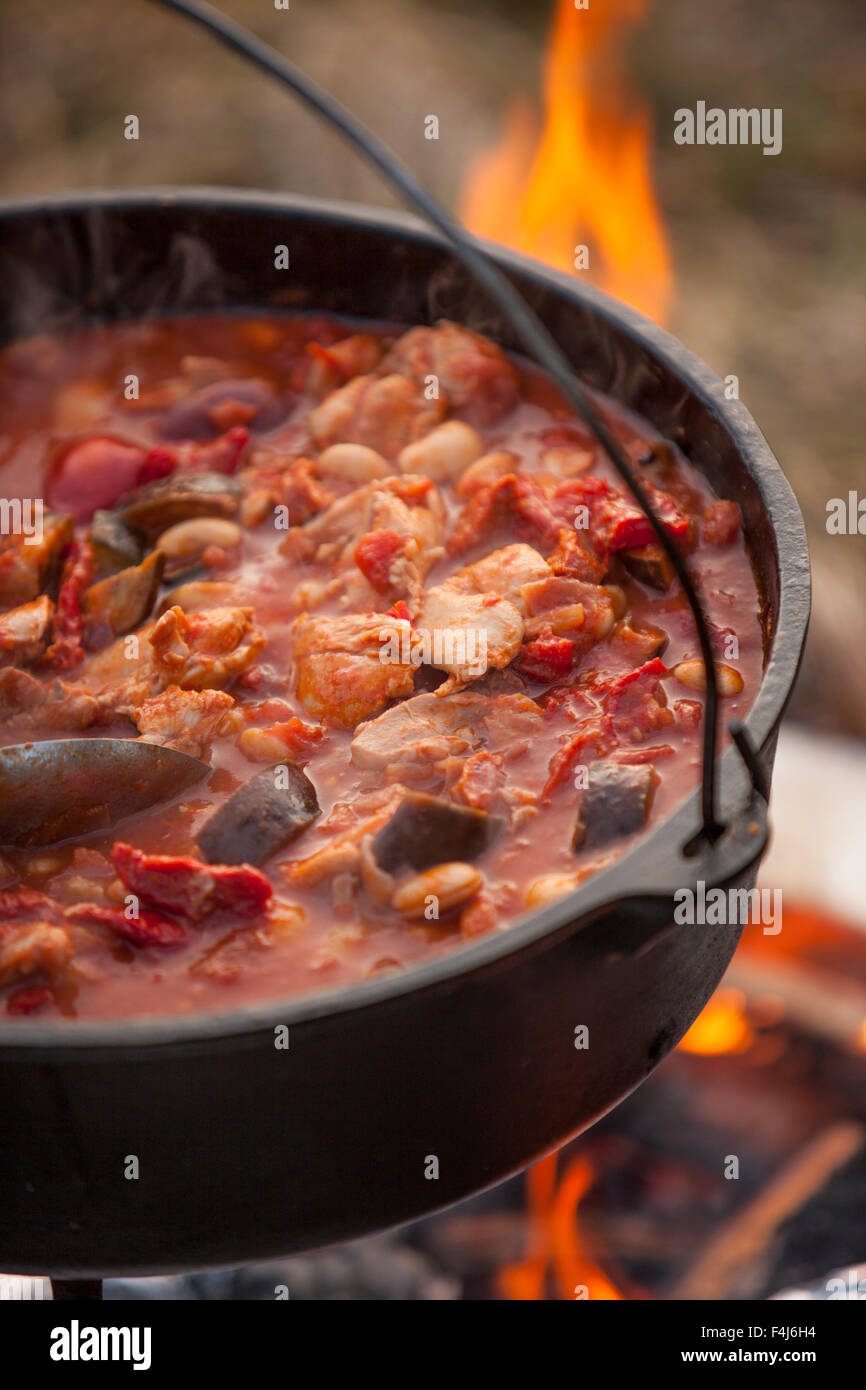 Cooking food on open fire hi-res stock photography and images - Alamy