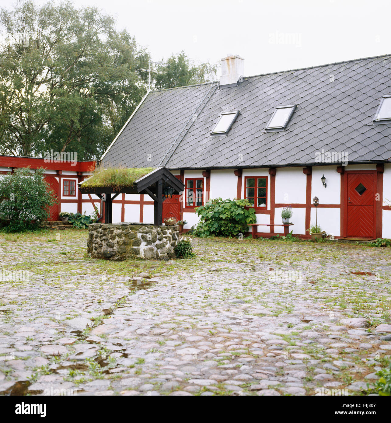 A frame house, Sweden Stock Photo - Alamy