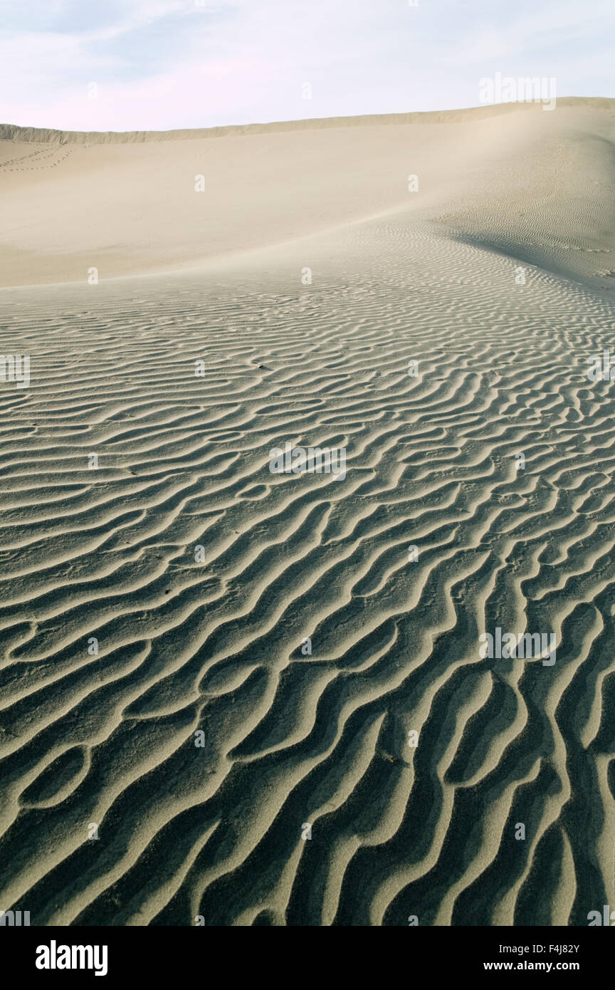 Pattern in the sand of a desert Stock Photo - Alamy