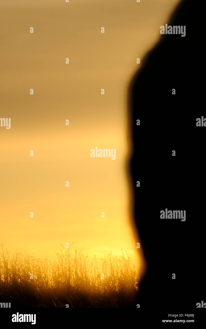 A stone block against a night sky Stock Photo - Alamy