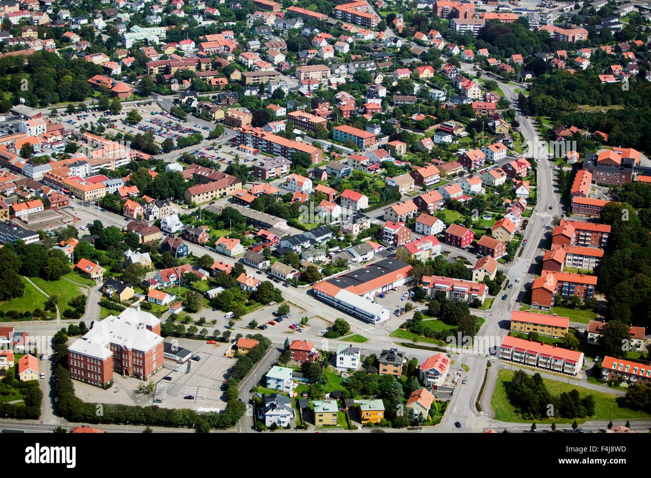 A town from above Stock Photo - Alamy