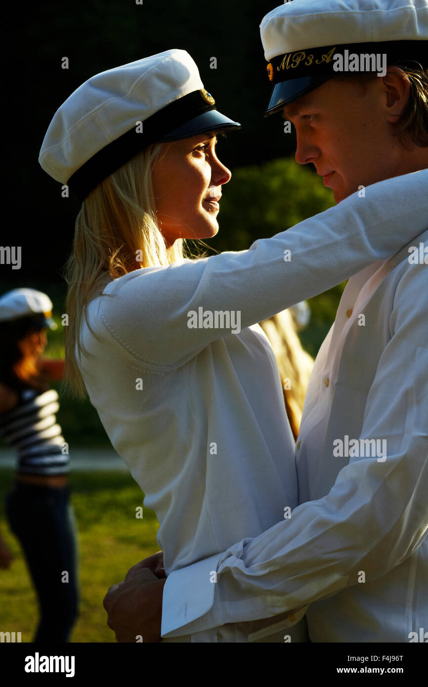 A student couple hugging, Sweden Stock Photo - Alamy