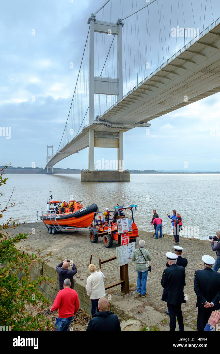 Launch of new lifeboat"Jim Hewitt"by SARA, the Severn Area Rescue ...