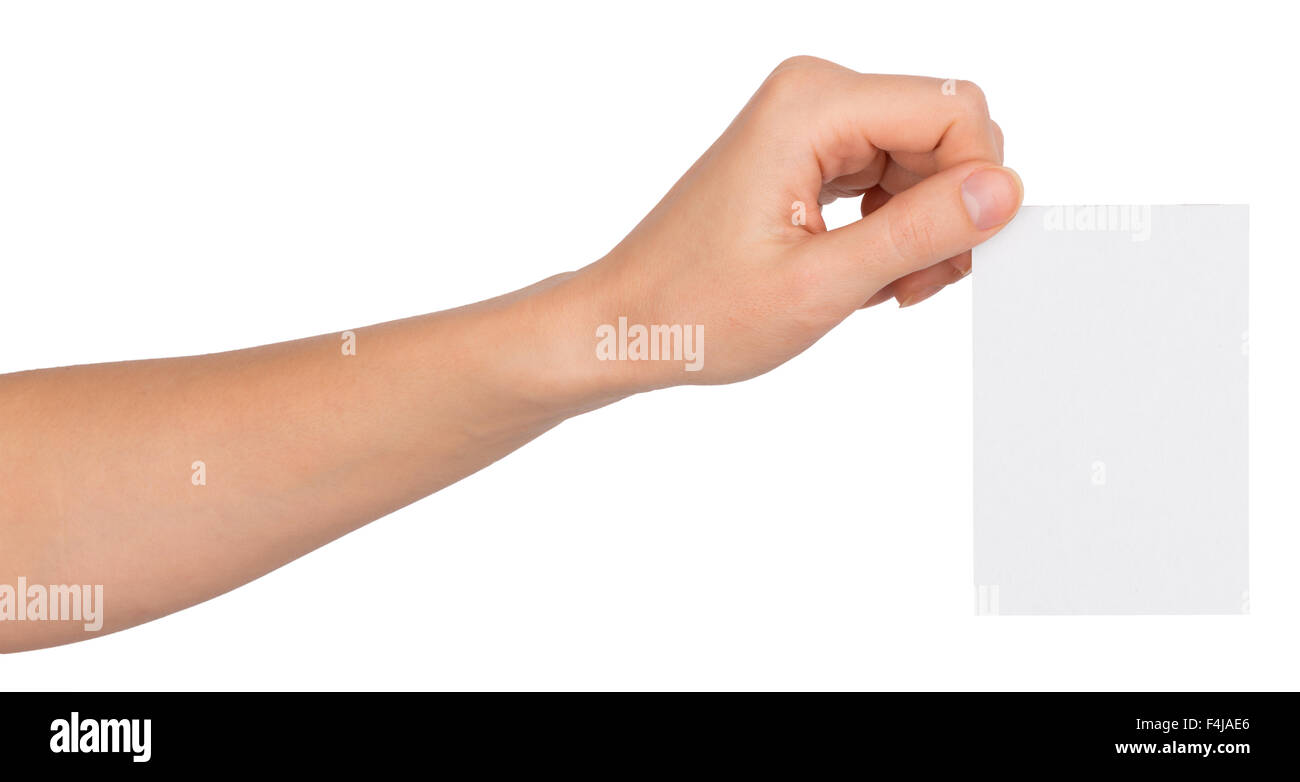 With her left hand Cut Out Stock Images & Pictures - Alamy