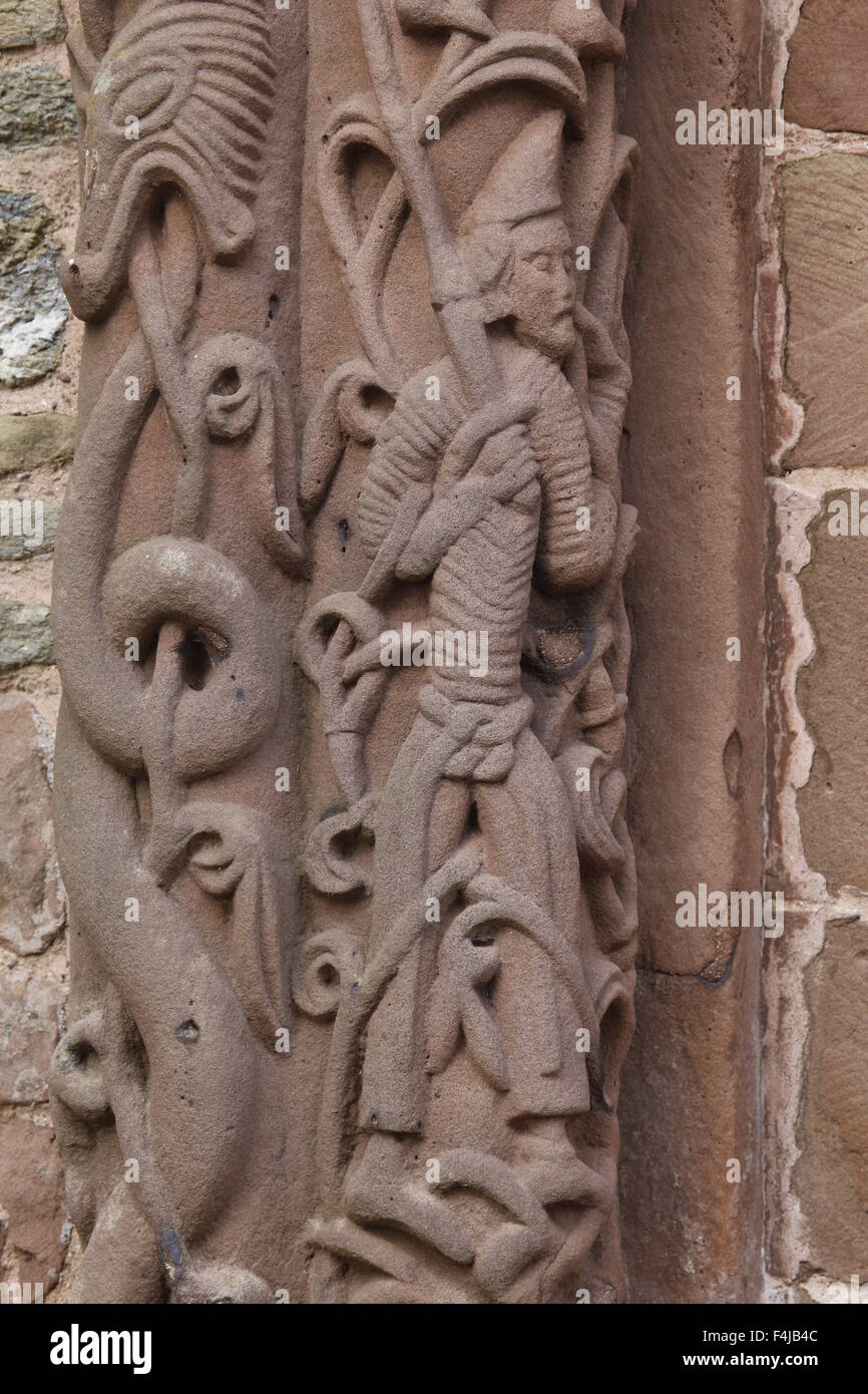 Soldier carving on south door left column hi-res stock photography and ...