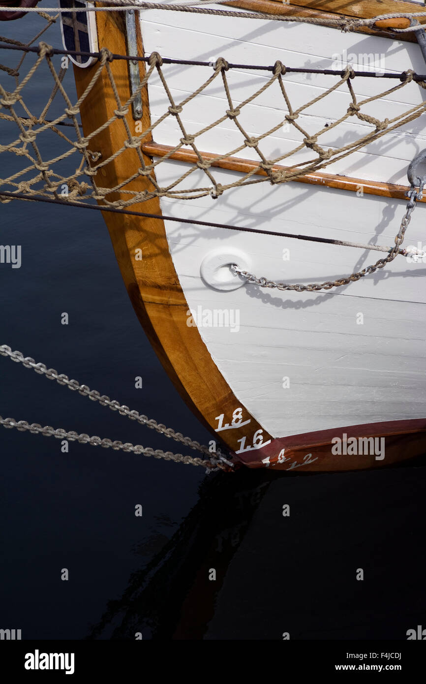 The stem of an old boat, Sweden Stock Photo - Alamy