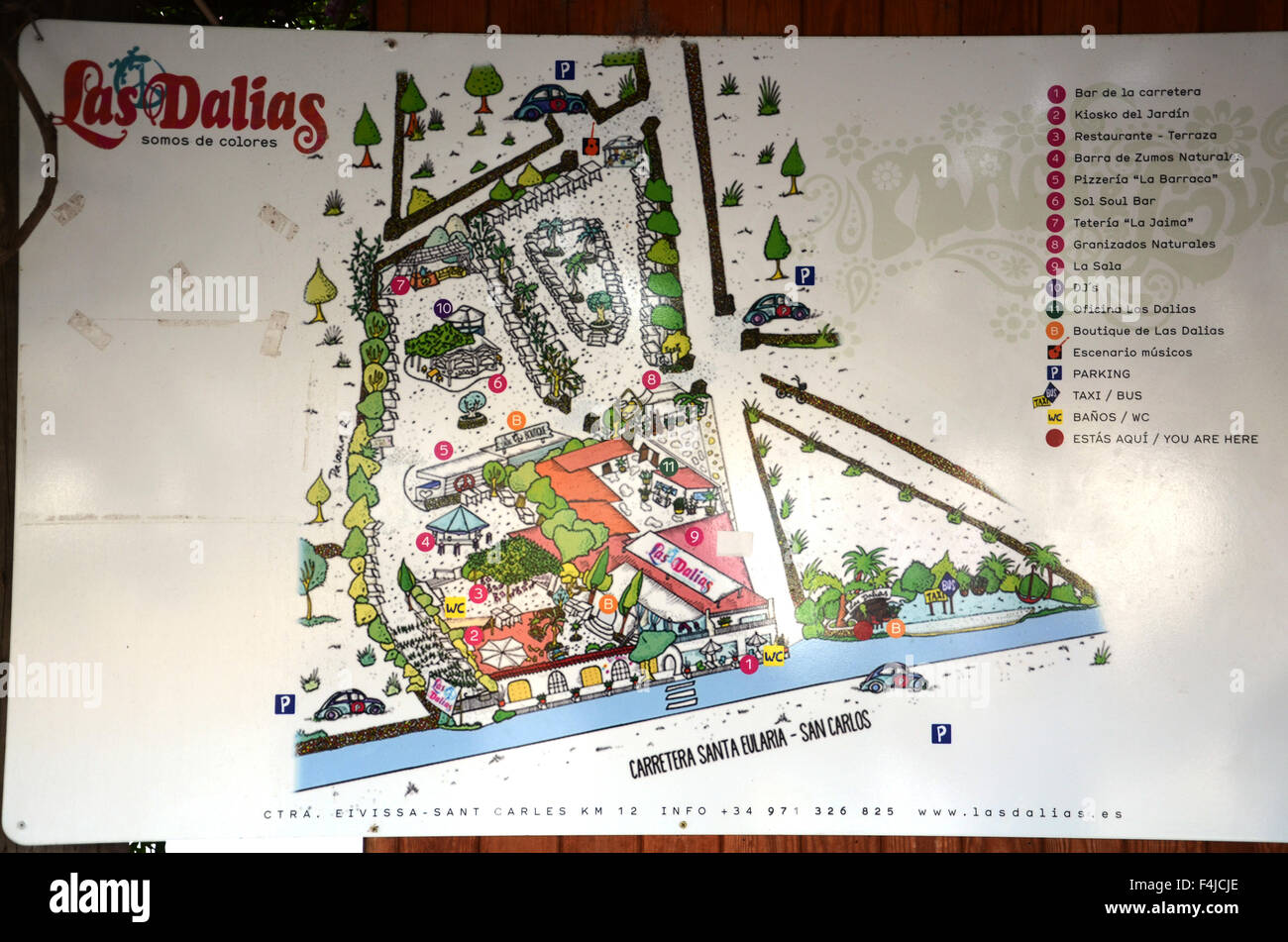 Las Dalias, hippy market at San Carlos on Ibiza Stock Photo - Alamy