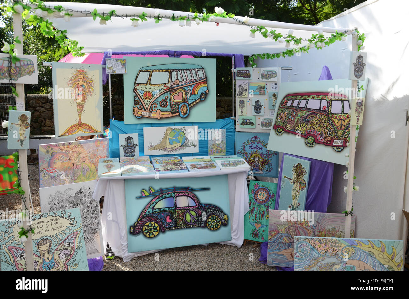 Original prints by Paloma Rodriguez at Las Dalias, hippy market at San ...