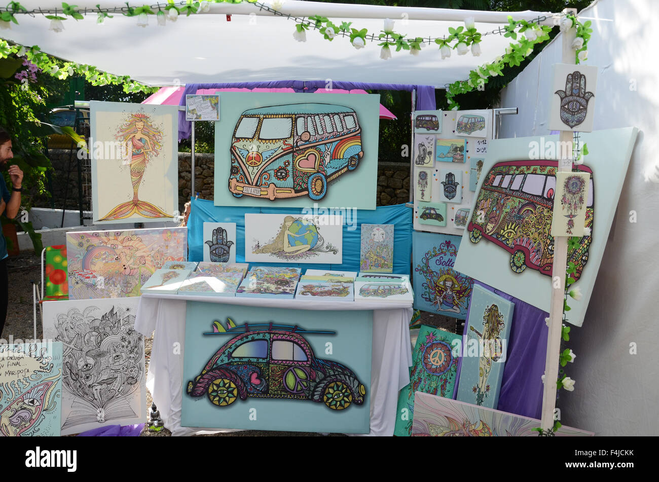 Original prints by Paloma Rodriguez at Las Dalias, hippy market at San ...