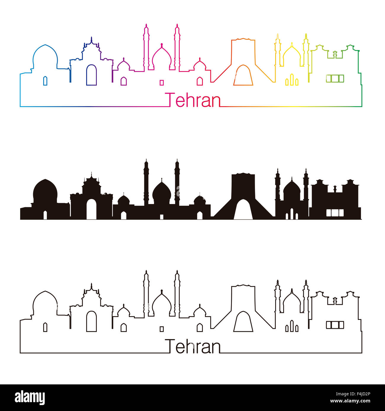 Tehran vector hi-res stock photography and images - Alamy