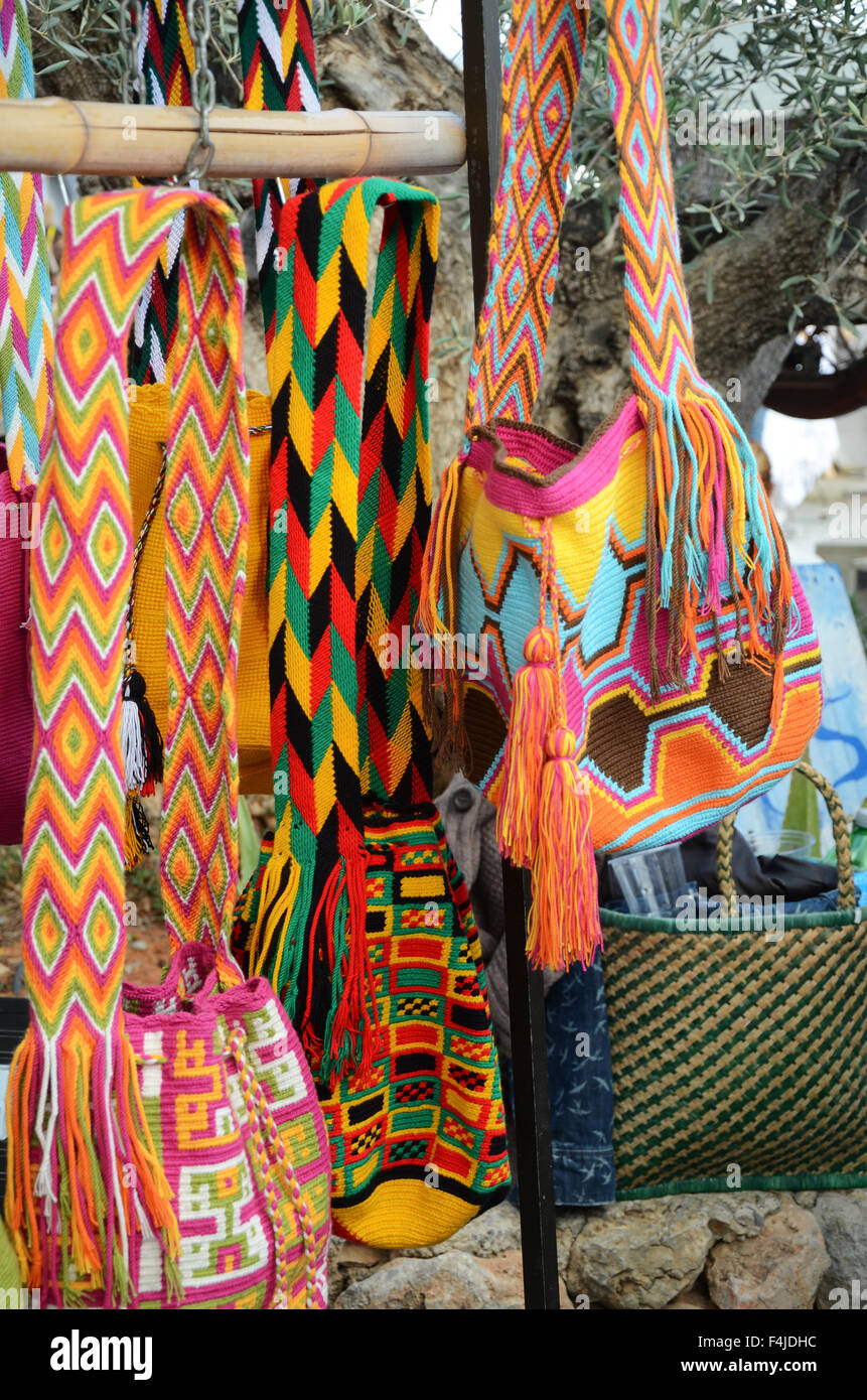 Las Dalias, hippy market at San Carlos on Ibiza Stock Photo - Alamy