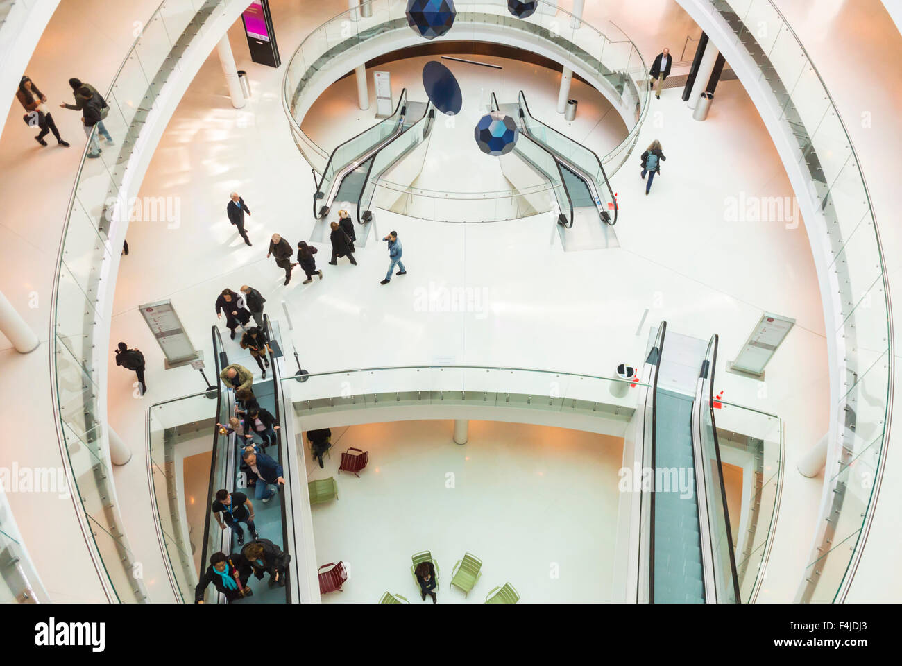 Paris, France, Aerial Scene, inside French Shopping Mall, "Centre ...