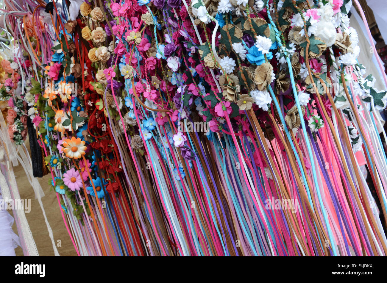 Las Dalias, hippy market at San Carlos on Ibiza Stock Photo - Alamy