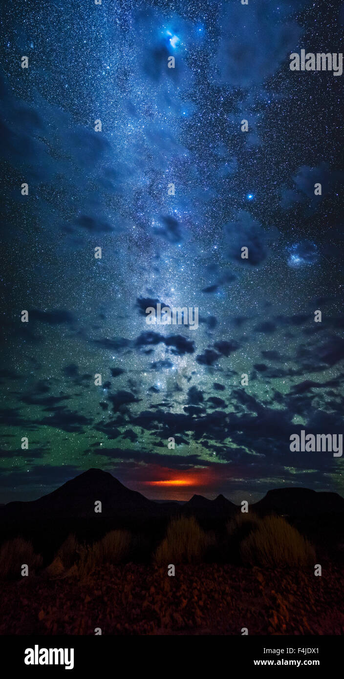 Milky way galaxy and stars, Namibia, Africa Stock Photo - Alamy