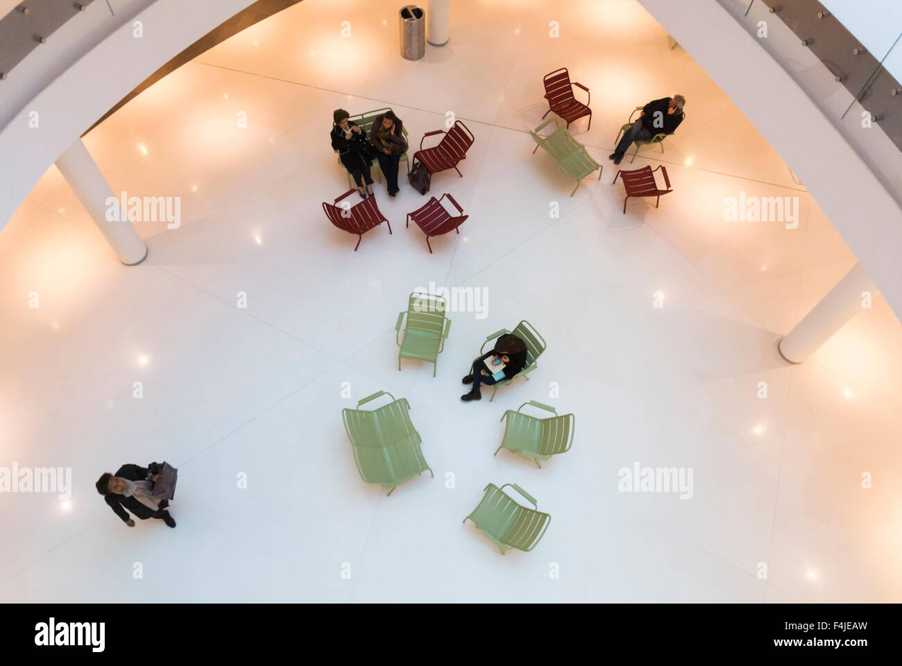 Paris, France, Aerial View, inside French Shopping Mall, "Centre ...