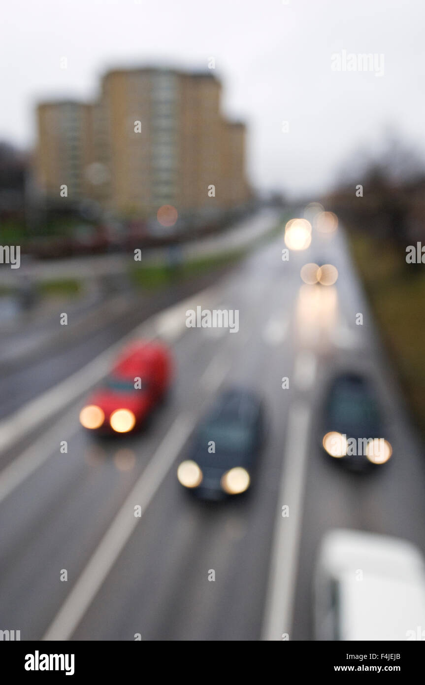 Rain on the road hi-res stock photography and images - Alamy