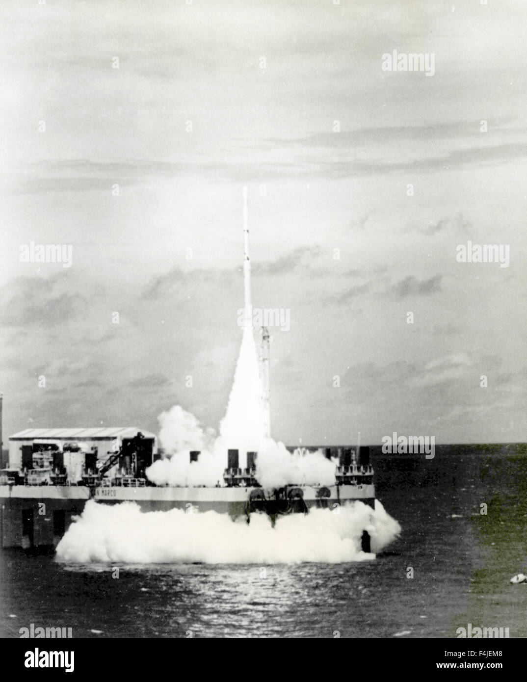 Launch of first Italian space rocket Stock Photo - Alamy