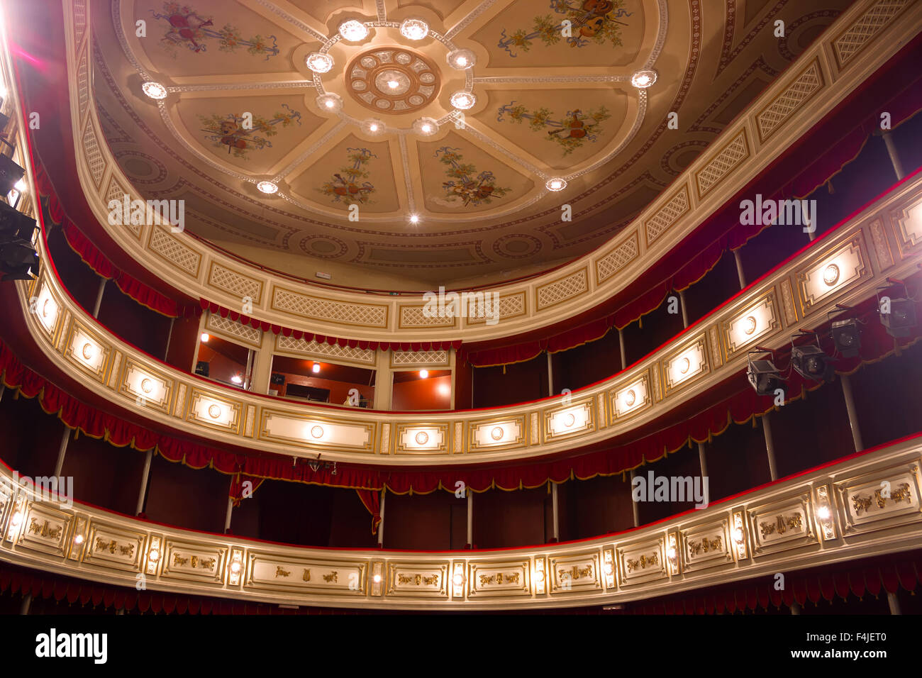 Theater hall in the style of Baroque Stock Photo - Alamy