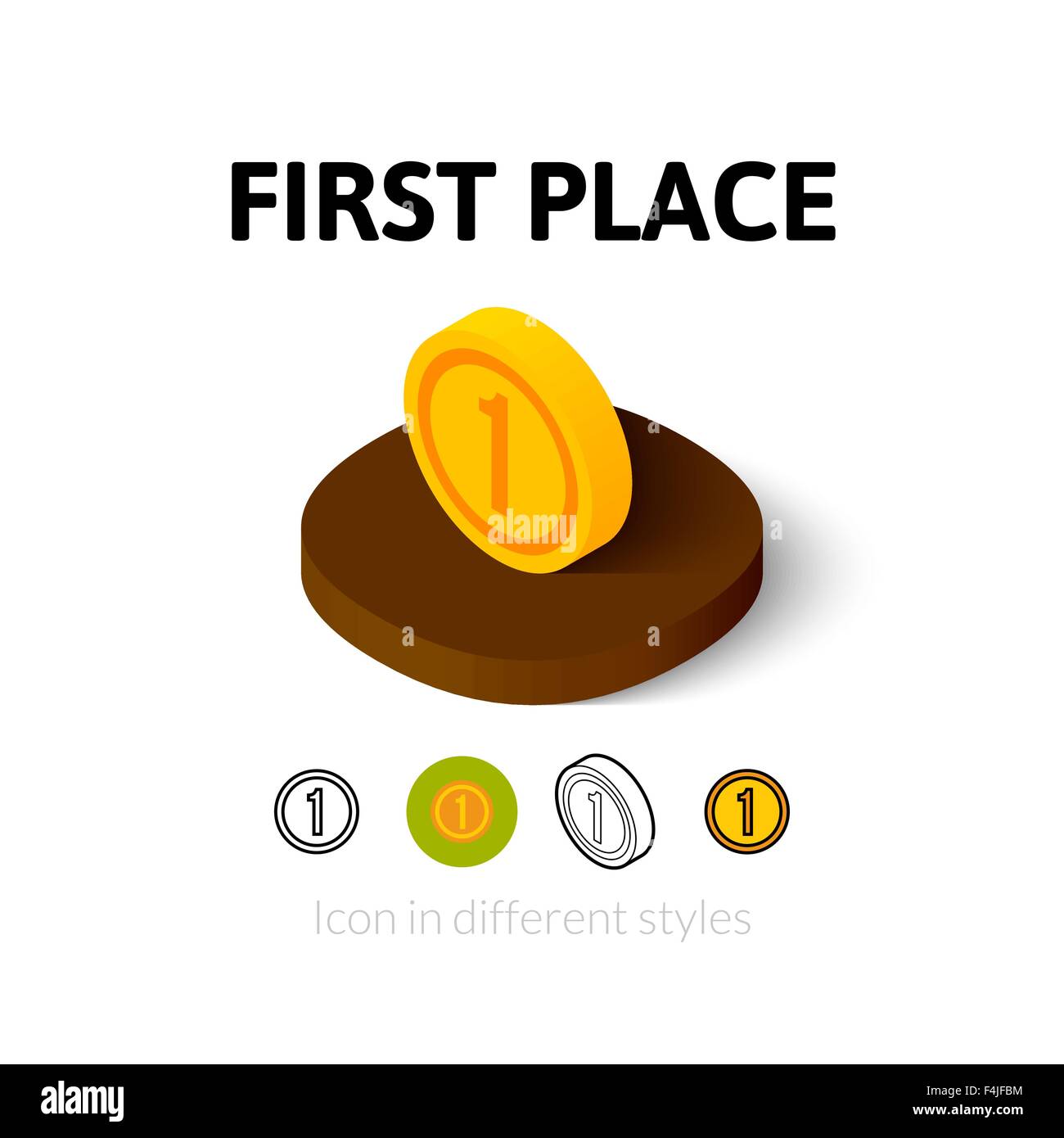 Medal first place in Cut Out Stock Images & Pictures - Alamy