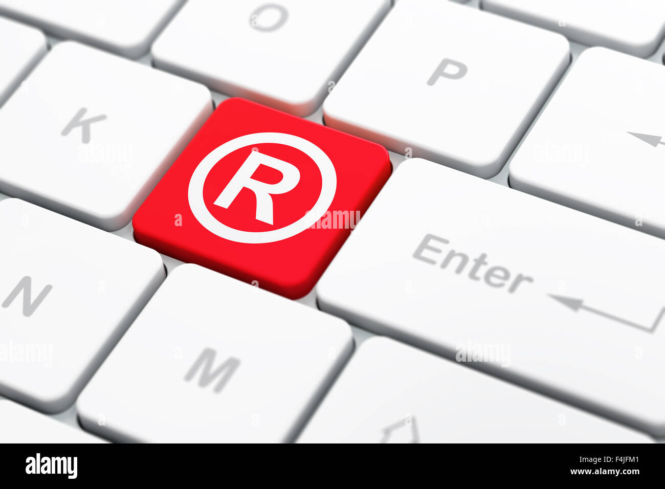 Law concept: Registered on computer keyboard background Stock Photo - Alamy