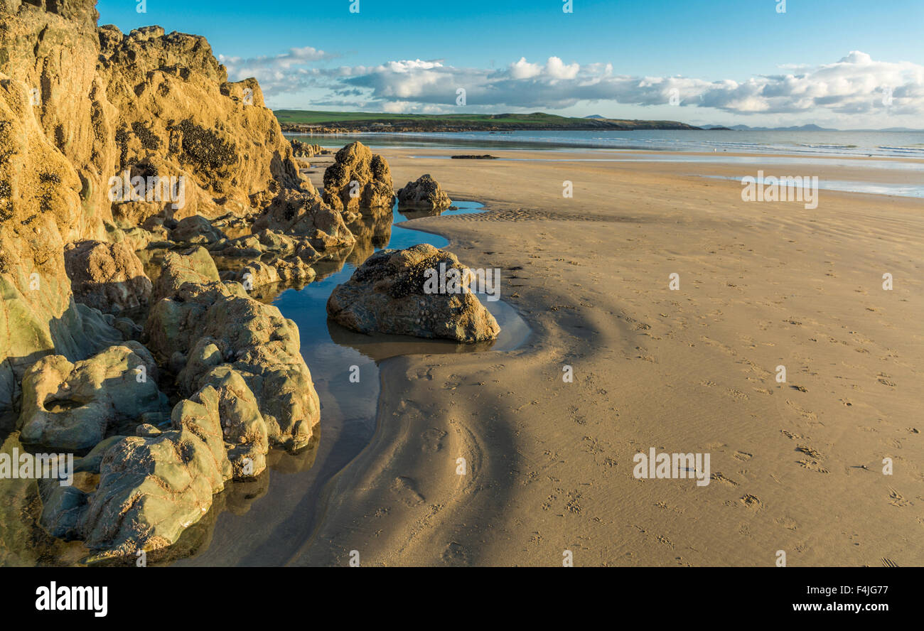 Rock pools at Rhosneigr, Anglesey, North Wales, UK. Taken on 12th ...