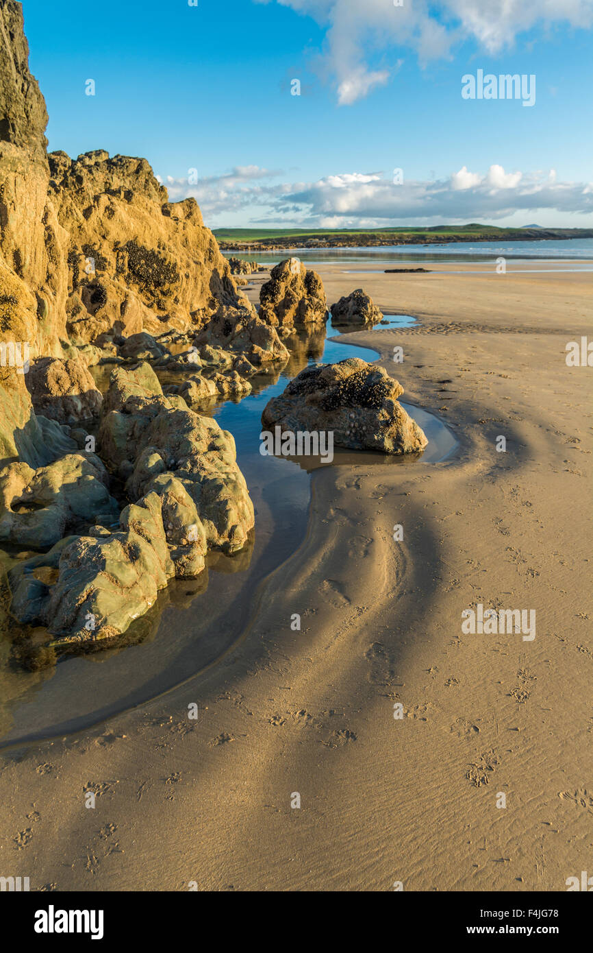 Rock pools at Rhosneigr, Anglesey, North Wales, UK. Taken on 12th ...