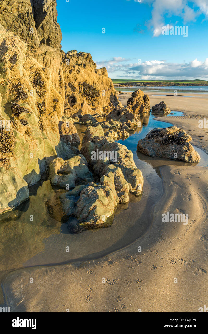 Rock pools at Rhosneigr, Anglesey, North Wales, UK. Taken on 12th ...