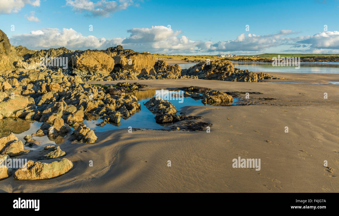 Rock pools at Rhosneigr, Anglesey, North Wales, UK. Taken on 12th ...