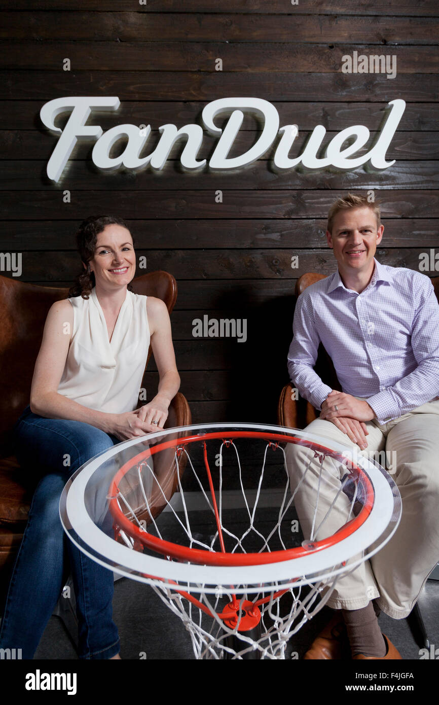 Nigel (right) and Lesley Eccles. Co-founders of online fantasy sports ...
