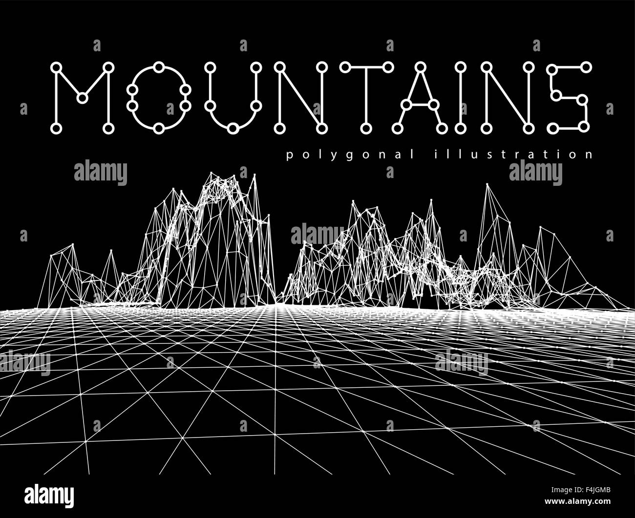 Montane landscape Stock Vector Images - Alamy