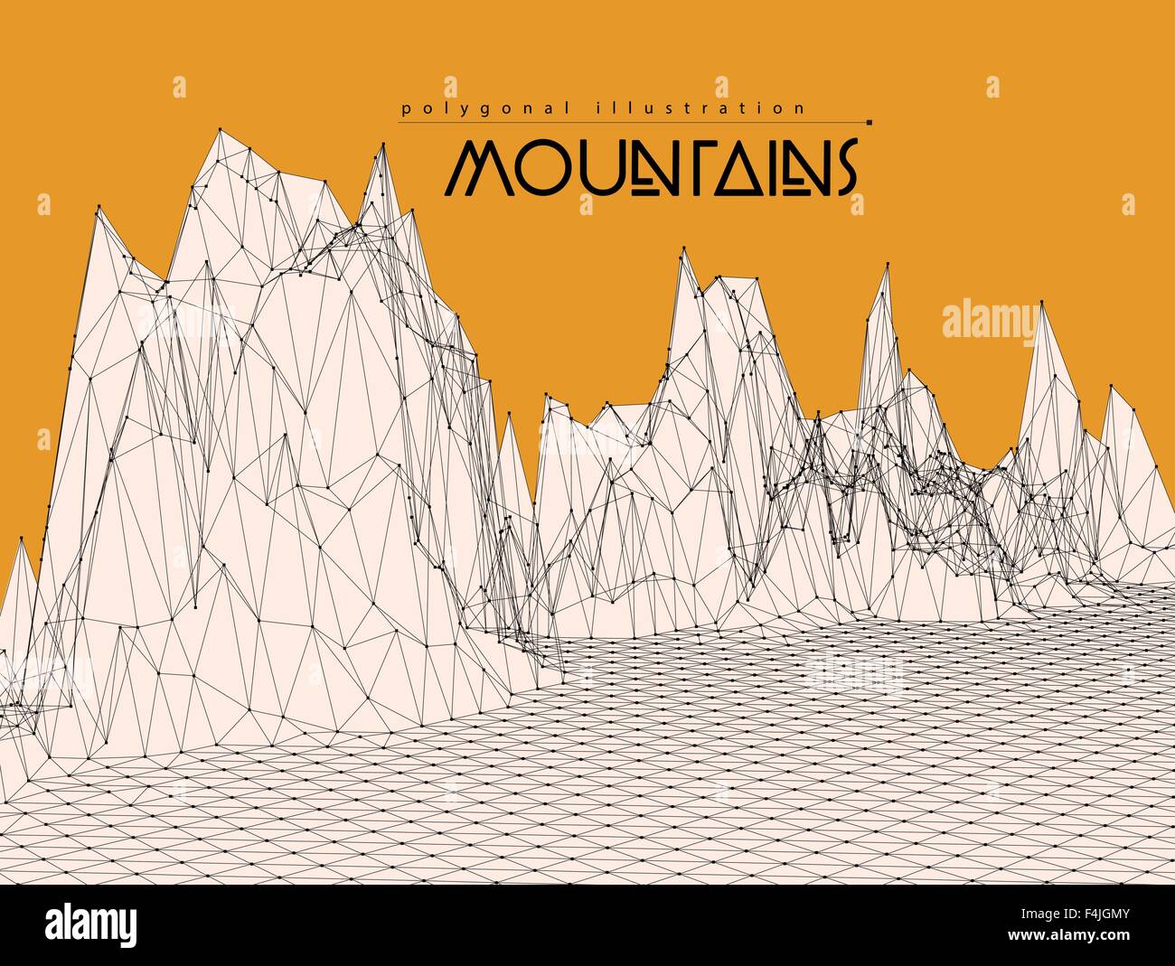 3d mountain model Stock Vector Images - Alamy