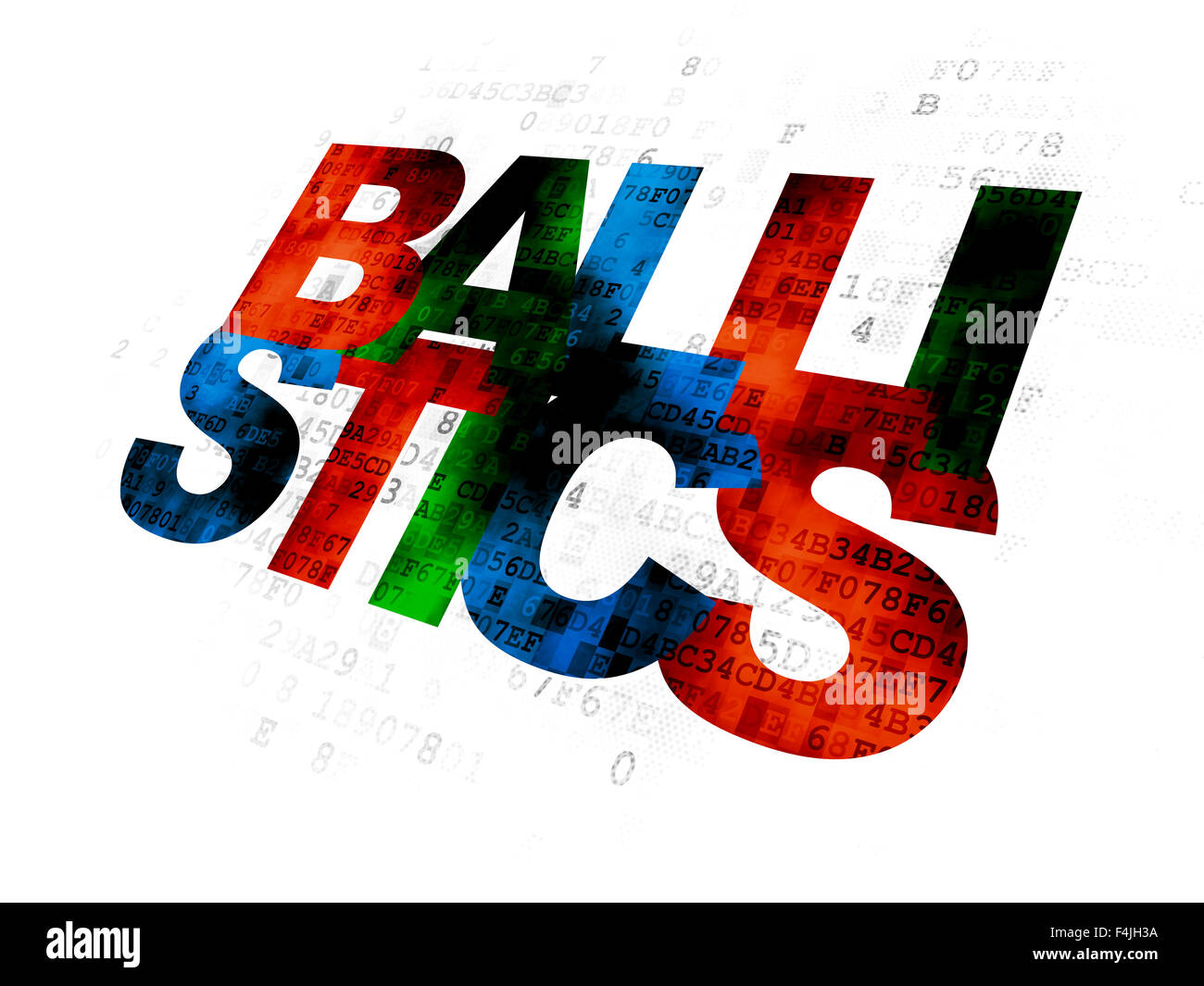 Science concept: Ballistics on Digital background Stock Photo - Alamy