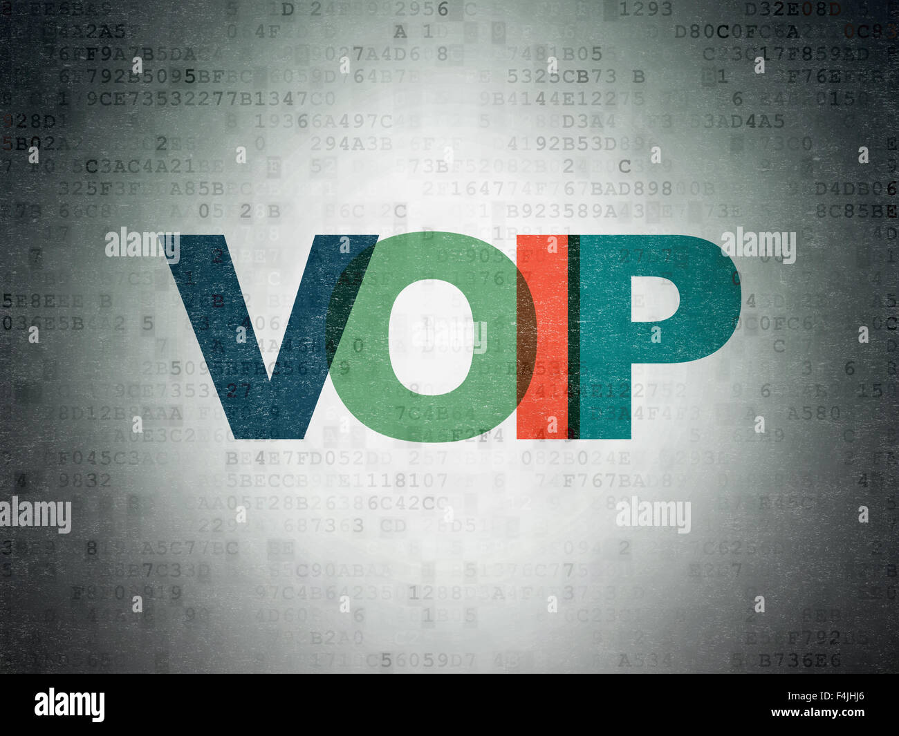 Web design concept: VOIP on Digital Paper background Stock Photo - Alamy