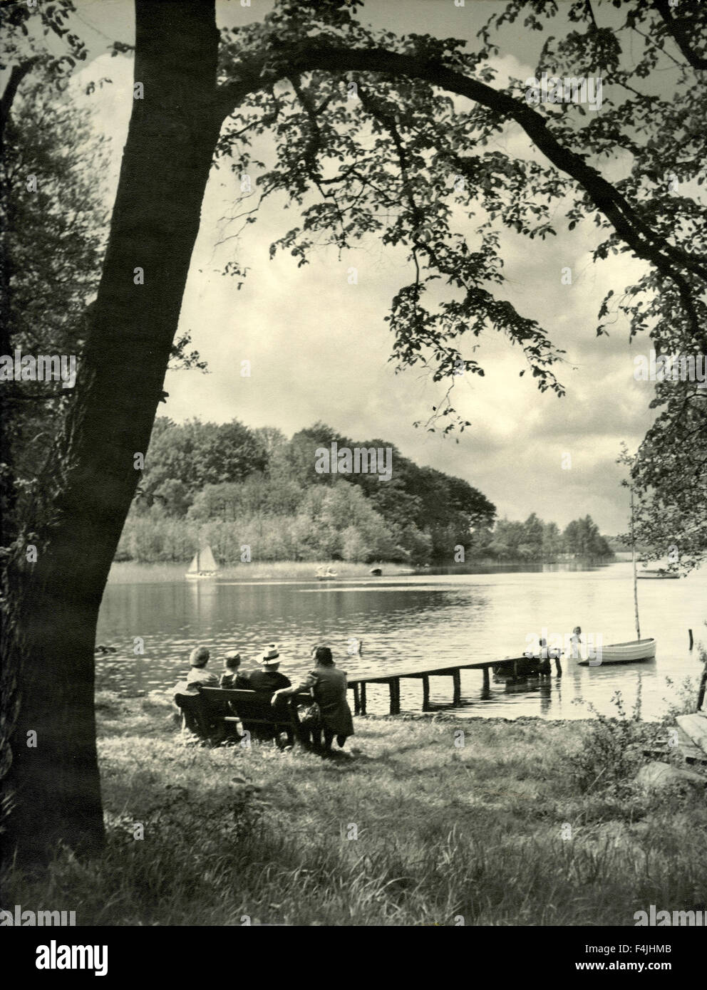 Danish View of Lake Stock Photo - Alamy