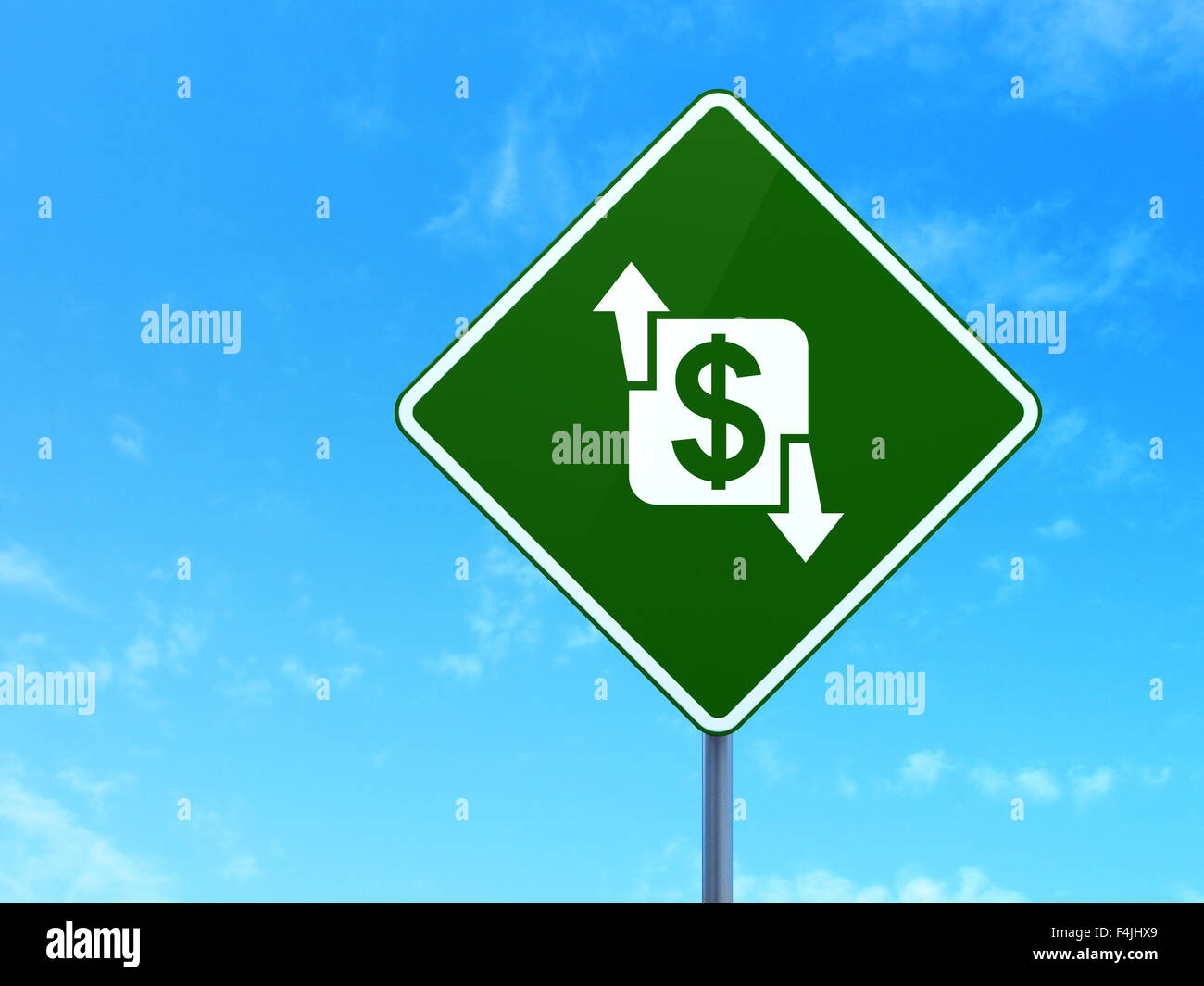 Finance concept: Finance on road sign background Stock Photo - Alamy