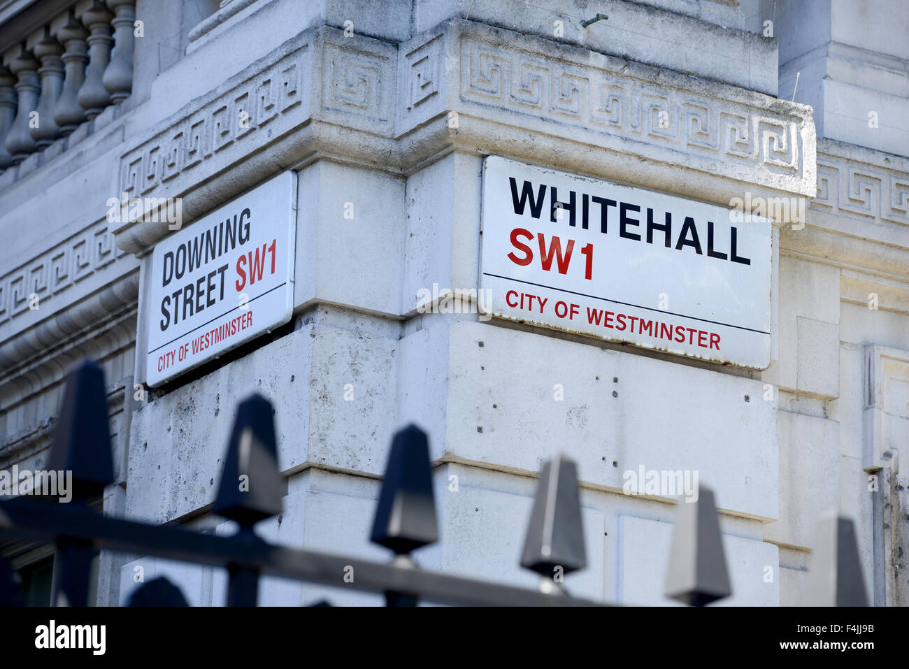 Whitehall and Downing Street sign, London, Britain, UK Stock Photo - Alamy