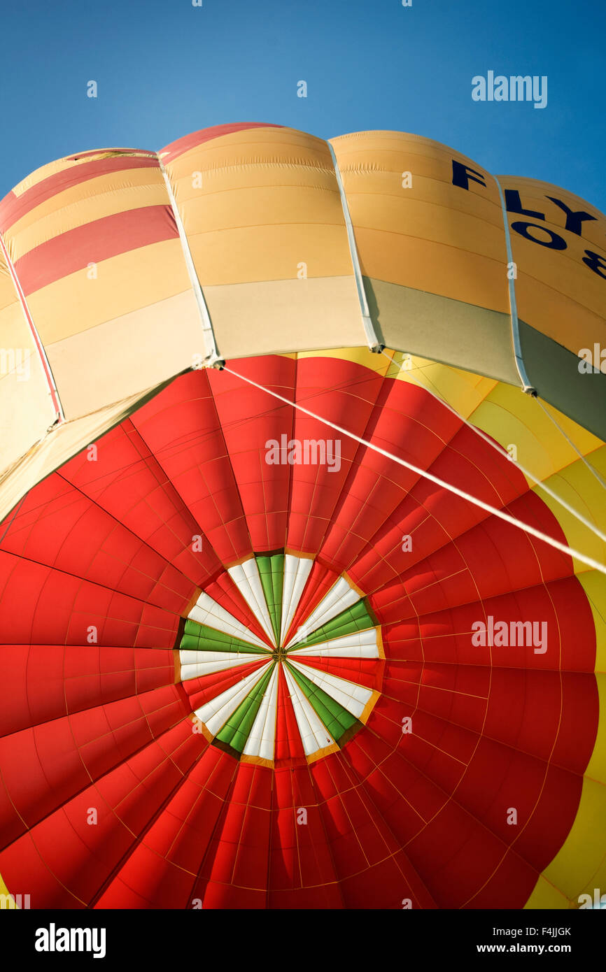 Hot air balloon viewed from below Stock Photo - Alamy