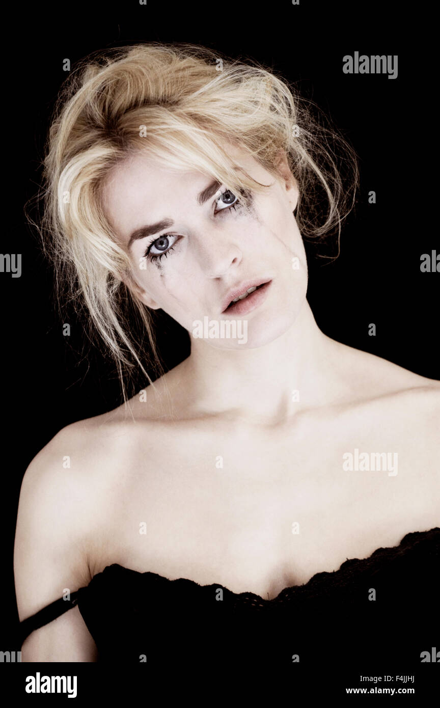 Mascara running hi-res stock photography and images - Alamy