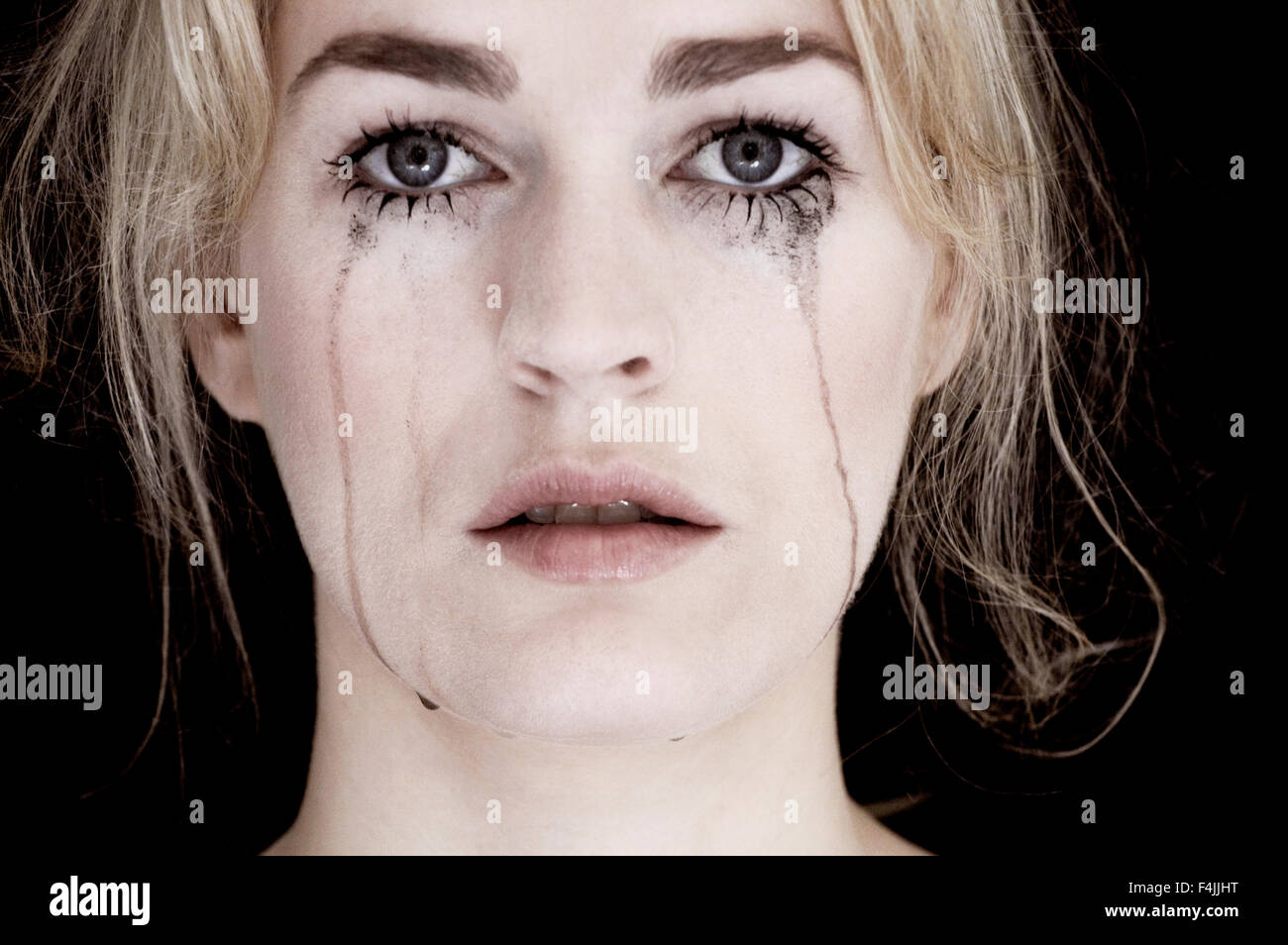 Mascara running hi-res stock photography and images - Alamy