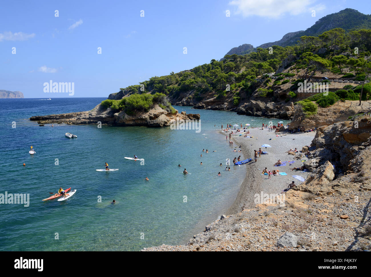 S'Illot Beach at Victoria Peninsula, Majorca, Mallorca, Balearic ...