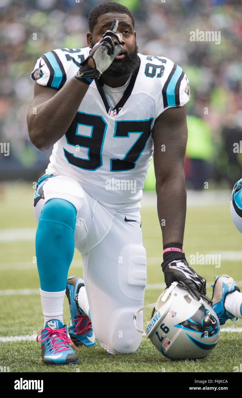 October 18, 2015: Carolina Panthers defensive end Mario Addison (97 ...