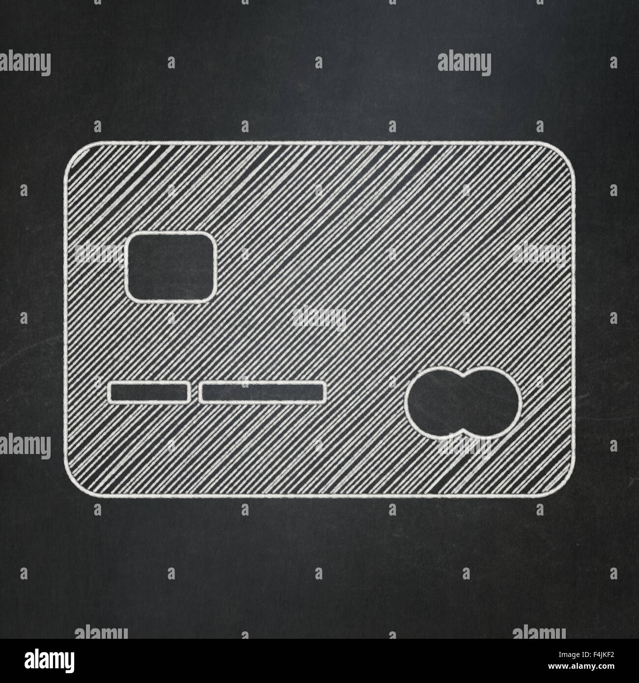 Banking concept: Credit Card on chalkboard background Stock Photo - Alamy