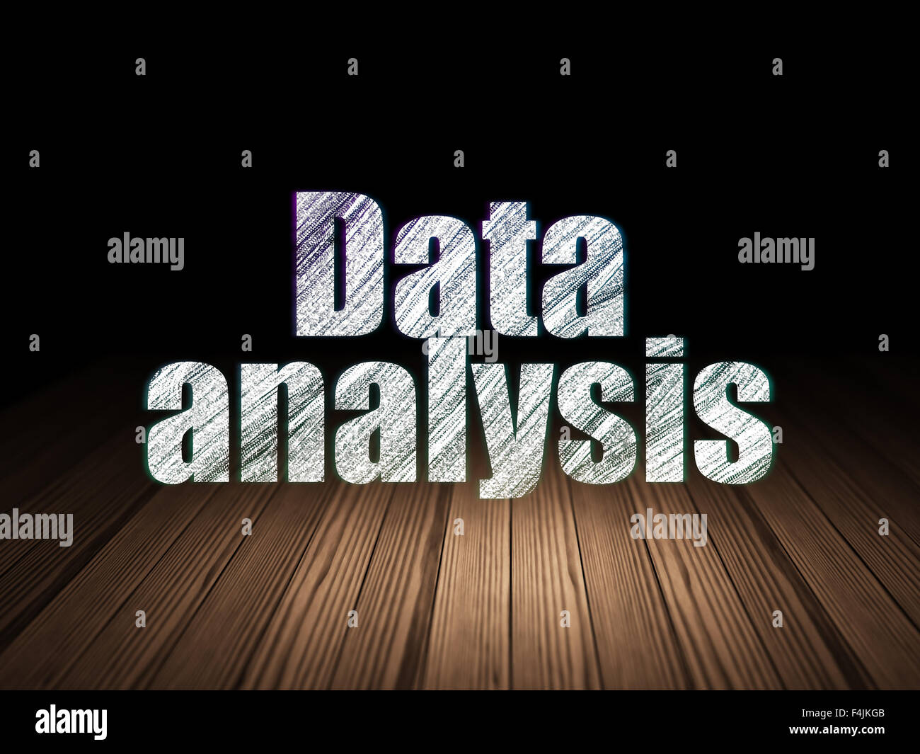 Information concept: Data Analysis in grunge dark room Stock Photo - Alamy