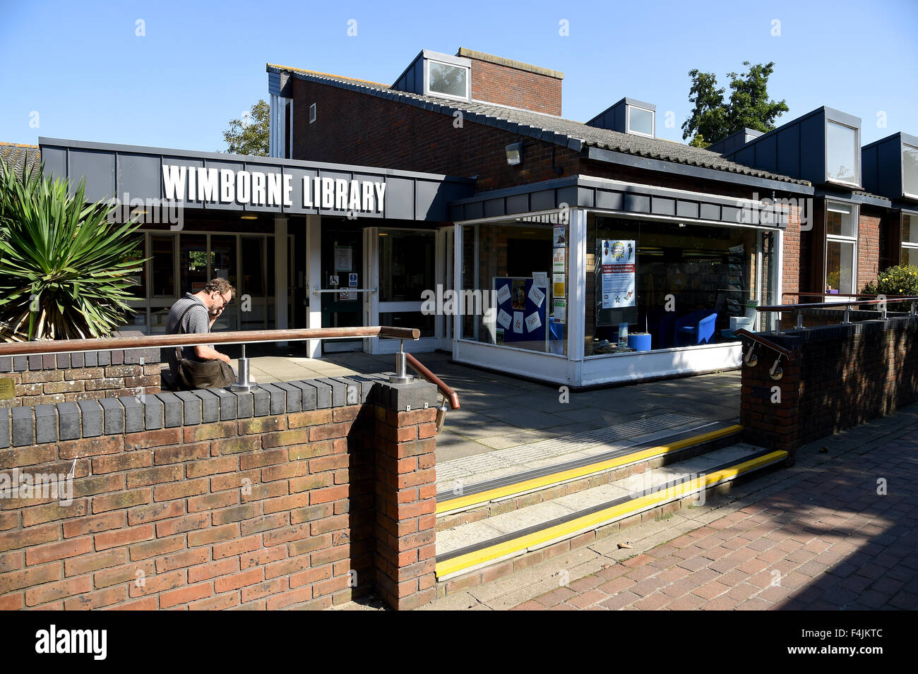 Wimborne library, Dorset, Britain, UK Stock Photo - Alamy