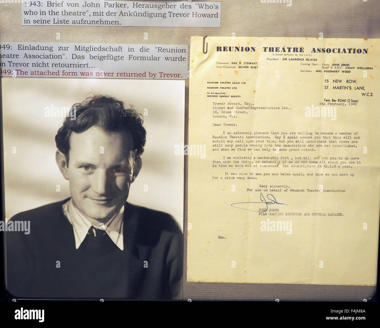 Actor trevor howard hi-res stock photography and images - Alamy
