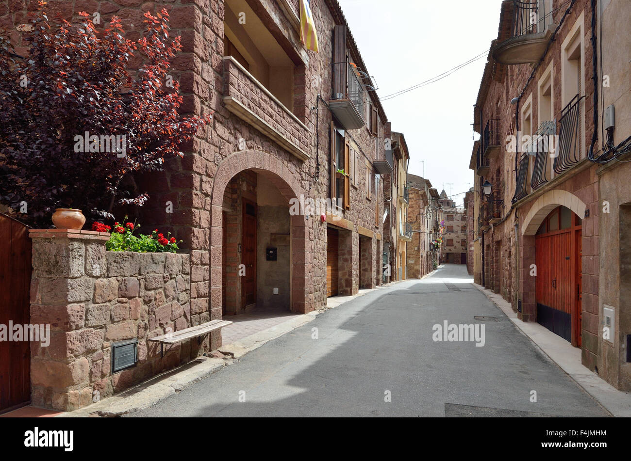 The ancient Spanish village Prades Stock Photo - Alamy