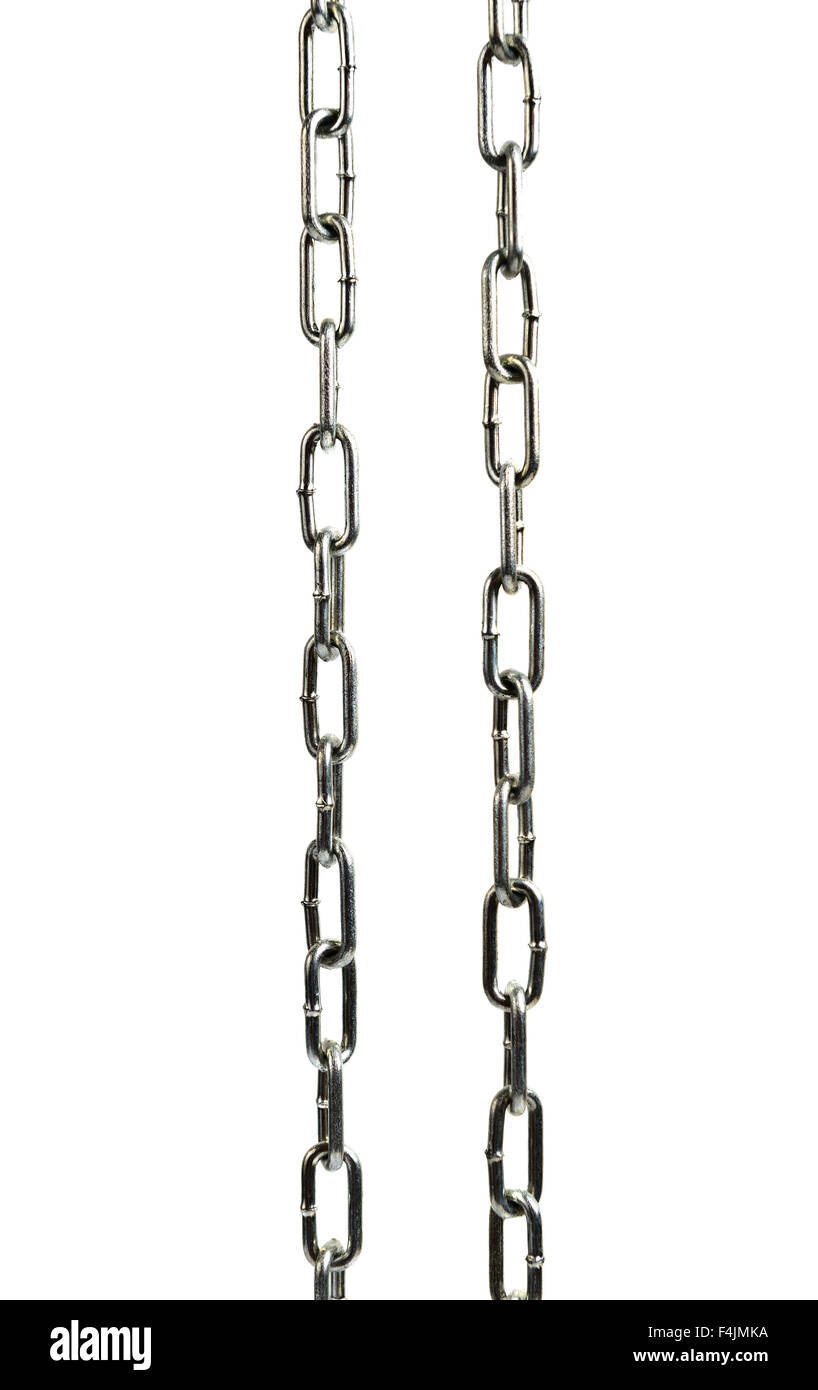 Metal chain isolated on white Stock Photo - Alamy