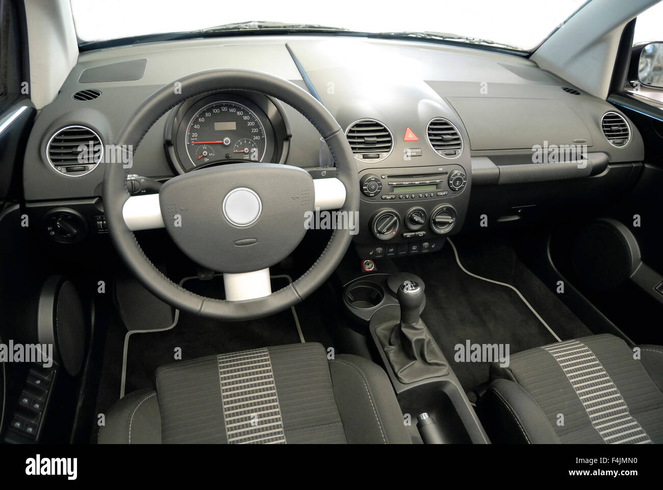 View of the interior of a modern convertible Stock Photo - Alamy